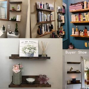 Giftgarden Floating Shelves for Wall Mounted Bulk, Wall Shelf for Bathroom Bedroom Kitchen Living Room Office Storage