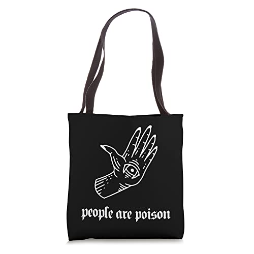 People are poison Aesthetic Rose Pastel Goth Edgy Tote Bag