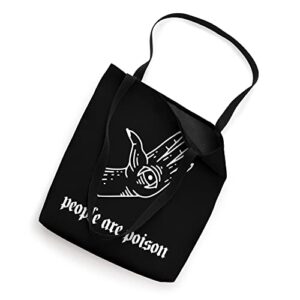 People are poison Aesthetic Rose Pastel Goth Edgy Tote Bag