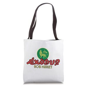 bob marley exodus lion tote bag