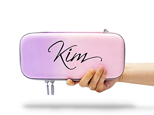 Pink Carry Case Made For Nintendo Switch/Switch OLED Console Custom Name Games with10 Games Cartridges Protective Travel Case for Gamers Kids Gift for Girls Women NC1