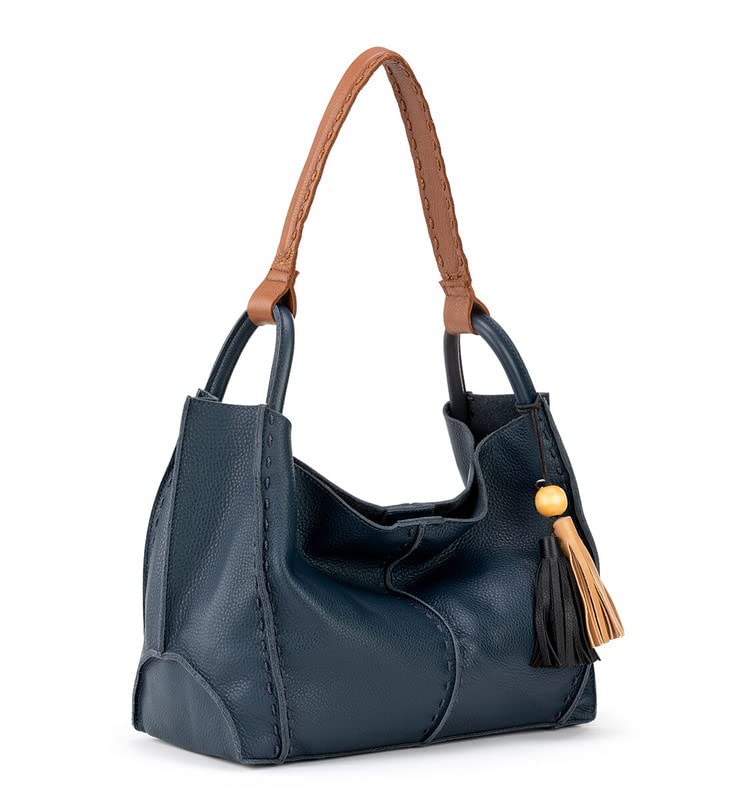 The Sak Los Feliz Medium Tote Bag in Leather, Unlined, Roomy Shoulder Purse