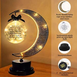 Cocomong Sympathy Gift Memorial Gifts Moon Lamp for Loss of Mother Father, Bereavement Condolence Remembrance in Memory of Loved One Gifts for Loss Loved Ones