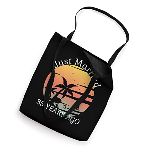 35th Wedding Anniversary Cruise Just Married 35 Years Tote Bag