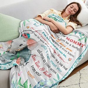 Xutapy New Mom Gifts for Women, Mom to be Blanket 60’’x50’’, First Time Mom Gifts Ideas, Best Gift for New Mom Mommy After Birth, New Pregnancy Gifts for Mom Throw Blanket, Gender Reveal Gifts