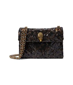 kurt geiger london sequins mini kensington bag dark brown one size