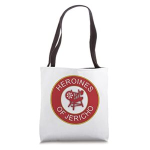 heroines of jericho spinning wheel symbol – masonic oes tote bag