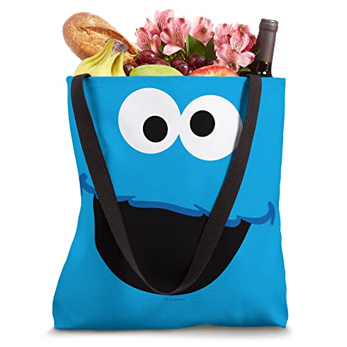 Sesame Street Cookie Monster Face Tote Bag