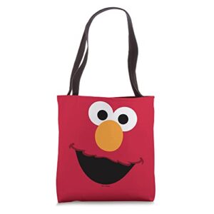 sesame street elmo face tote bag