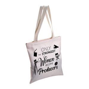 MBMSO Film Producer Gifts Tote Bag TV Video Filmmaker Gifts for Women Movie Producer Gifts Shopping Bag Director Shoulder Bag (Film Producer TB)