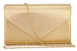 succuna women clutch purse evening bag gold crossbody handbag for wedding party