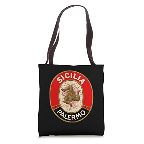 Sicilia Palermo - Vintage Style Palermo Sicily Tote Bag