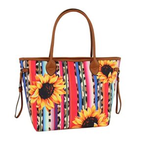 Sunflower Handbag 3 Piece Set Tote, Clutch, and Wallet - LPR0361W - MT