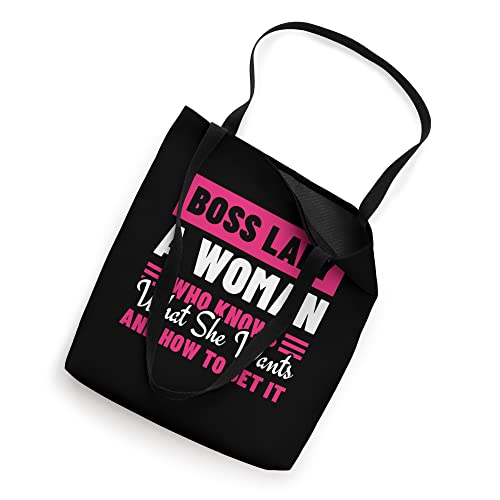 Boss Lady A Woman Who Knows What She Wants Chief Colleague Tote Bag