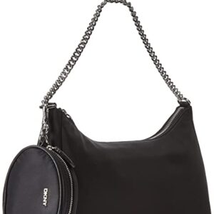 DKNY Sporty Crossbody Caelynn Pouchette Handbags, Black/Silver