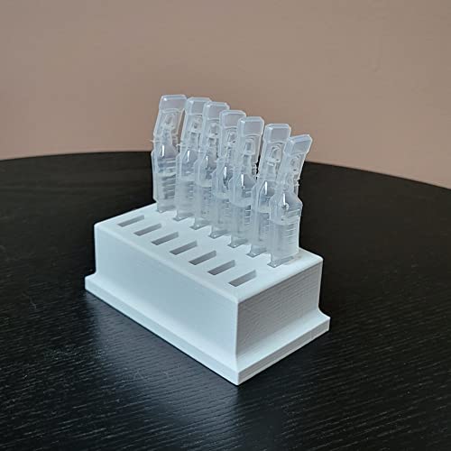 Znet3D Eye Drop Vials Holder & Storage - Single-Use Disposable Eye Drop Vials - Holds 14 Single Use Disposable Vials (White)