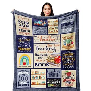 poqush teacher gifts,teacher appreciation gifts for women/men,best teacher gifts for women,gifts for teachers,teacher appreciation gifts, gifts for teachers women,funny teacher gifts blanket 60x50in