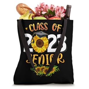 Sunflower Graduation Senior 23 Class of 2023 Graduate Gift Tote Bag