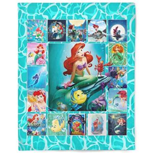 comedy quote sherpa fleece throw blanket the quilt little winter mermaid flannel warm soft bedding cover for sofa and bed, multicolor, 30x40in, 50x60in, 60x80in