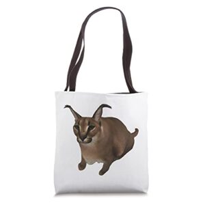 big floppa meme cat tote bag