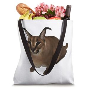 Big Floppa Meme Cat Tote Bag