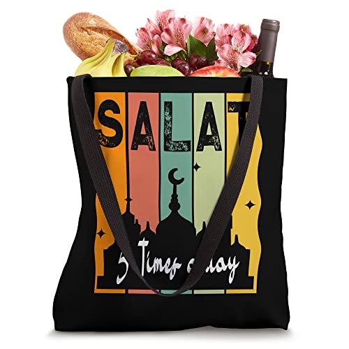 First Salat 5 Times Day Muslim Prayer Design Ramadan Kareem Tote Bag