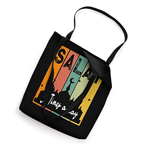 First Salat 5 Times Day Muslim Prayer Design Ramadan Kareem Tote Bag