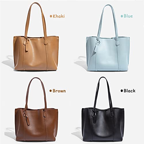 Women Tote Handbags, Soft Hobo Shoulder Purse Top Handle Satchel Bags Large Capacity for Work, Travel, Gift etc, Light Blue