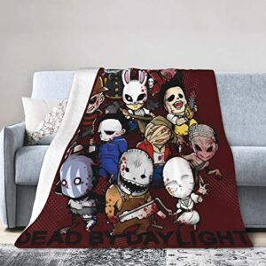 oiucanp dead by daylight blanket lightweight plush fuzzy throws blankets 50″x40″