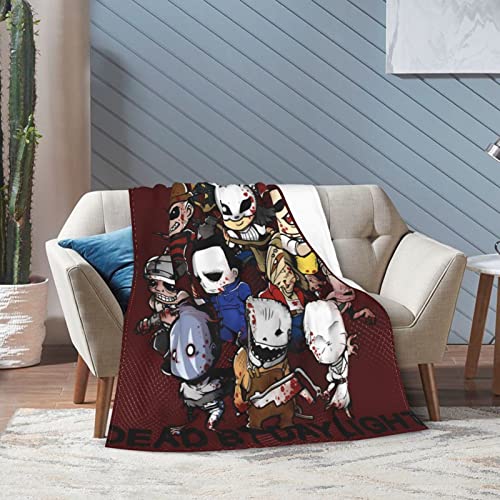 OIUCANP Dead by Daylight Blanket Lightweight Plush Fuzzy Throws Blankets 50"x40"