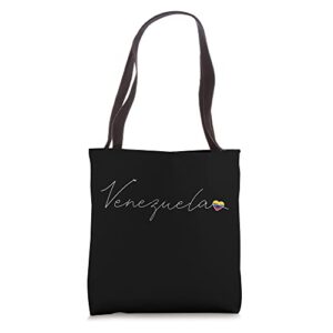 venezuela simple love venezuelan flag heart on venezuela tote bag