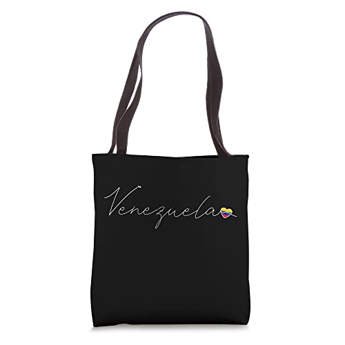 Venezuela Simple Love Venezuelan Flag Heart on Venezuela Tote Bag