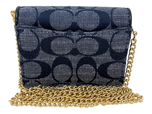 Coach Mini Wallet on a Chain in Signature Chambray Style No. C8667