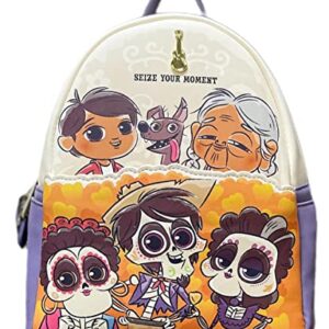 Loungefly Women's Disney Chibi “Coco Family” Double Strap Shoulder Bag Purse