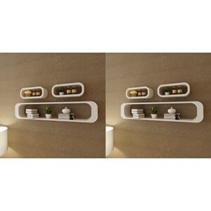 skm wall cube shelves 6 pcs white-5974