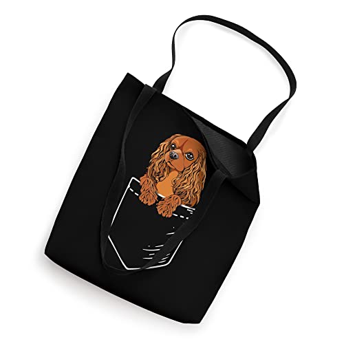 Ruby Cavalier King Charles Spaniel Tote Bag