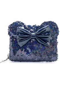 loungefly x lasr exclusive disney celestial dreams black holographic sequin minnie zip wallet – cute wallets fashion cosplay disneybound