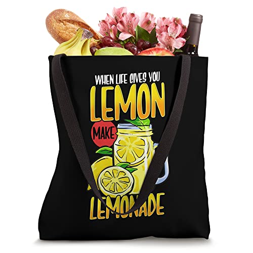 When Life Gives You Lemon Make Lemonade | Positive Quote Tote Bag