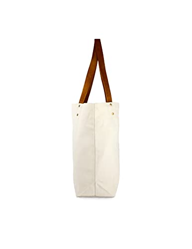 Chautauqua Lake, New York, Rustic Loon, Contour (Canvas Deluxe Tote Bag, Faux Leather Handles & Zip Pocket)