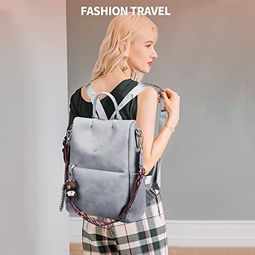 CORALDAISY Backpack Purse for Women Leather Antitheft Backpack Convertible Shoulder Bag Fashion Travel Back Pack Purse Women Small Size