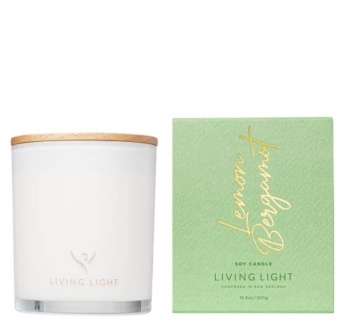 Living Light Luxury Soy Candles (Lemon Bergamot, Large)