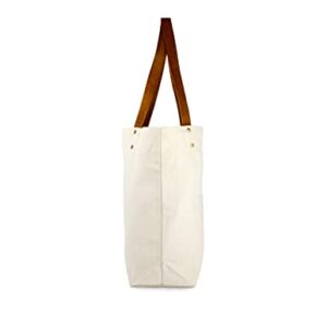 Seattle, Washington, Skyline, Icon, Contour (Canvas Deluxe Tote Bag, Faux Leather Handles & Zip Pocket)