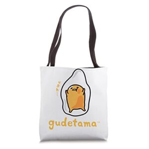 gudetama character front and back tote bag