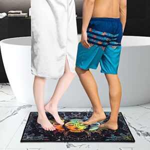 Creative Area Rug Carpet Anti-Slip Super Absorbent Carpet Bathroom Door Mat Sun Moon Carpet Home Living Room Bedroom Bathroom Decorative Carpet Plush Carpet with Anti-Slip Backing Carpet 20x31 Inch