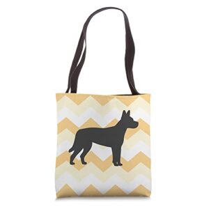 carolina dog yellow wave mom dad dog tote bag