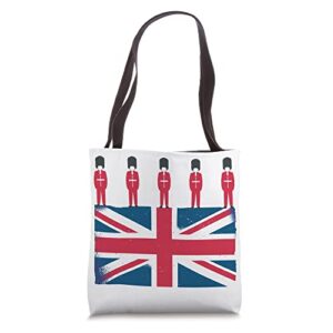 kings british guards king iii london mens british flag tote bag