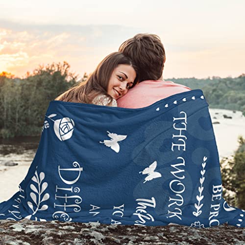 Retirement Gifts for Men Blankets - Retirement Party Decorations - Happy Retirement Gifts - Retirement Gifts for Coworker - Retirement Decor Gift for Mom Wife from Daughter Throw Blankets 50 x 60 Inch