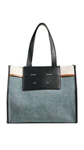 proenza schouler white label women’s xl morris canvas tote, blue, one size