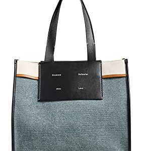 Proenza Schouler White Label Women's XL Morris Canvas Tote, Blue, One Size