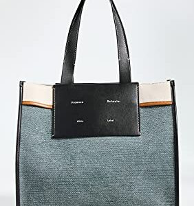 Proenza Schouler White Label Women's XL Morris Canvas Tote, Blue, One Size